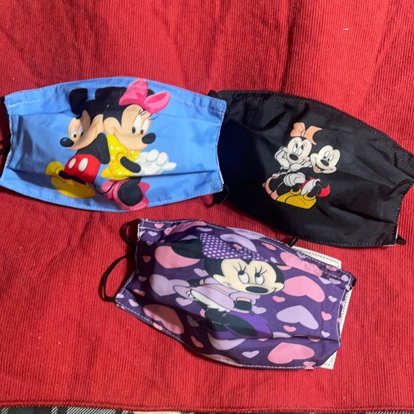Accessories | New Set3 Mickey And Minnie Face Masks | Poshmark